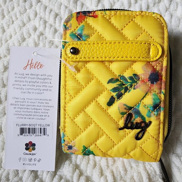 lug | Bags | Lug Flurry Rfid Wallet Bouquet Yellow | Poshmark